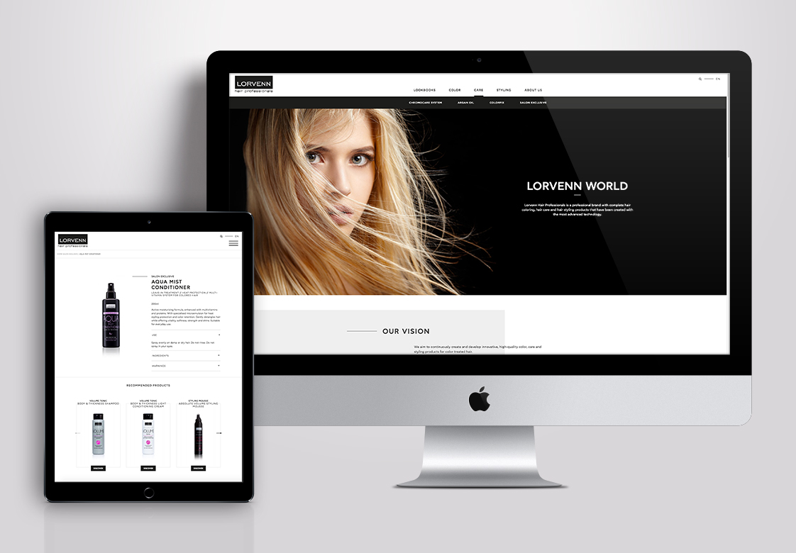 Lorvenn Hair Professionals Website Design | DKD STUDIO